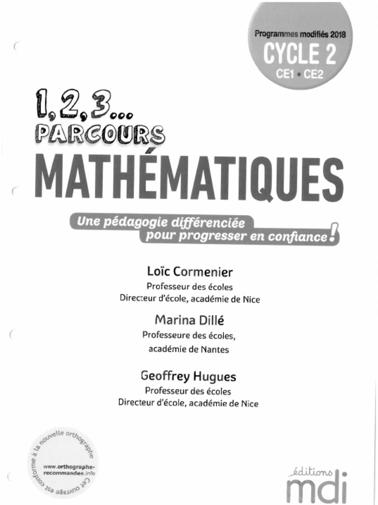 MDI maths nombres et calculs | PDF