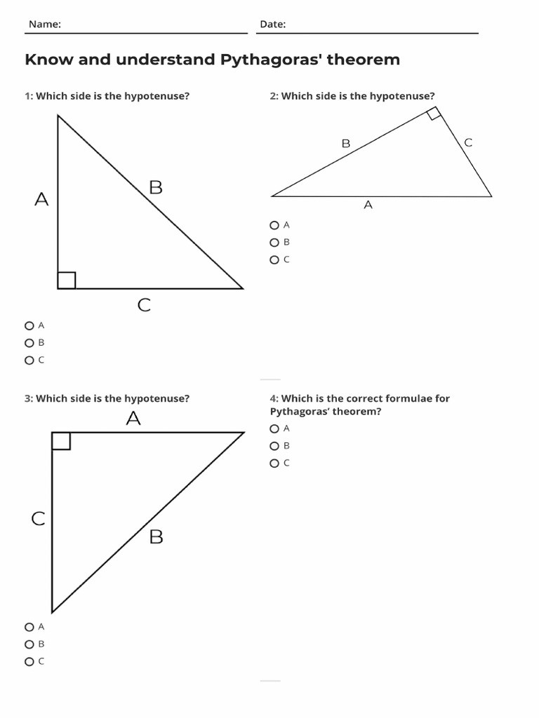 know-and-understand-pythagoras-theorem-70vp4t-exit-quiz-questions | PDF
