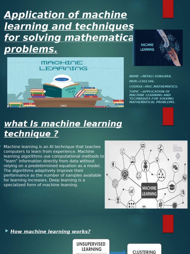 Mitali Songara - PPTX A | PDF | Machine Learning | Mathematical Optimization