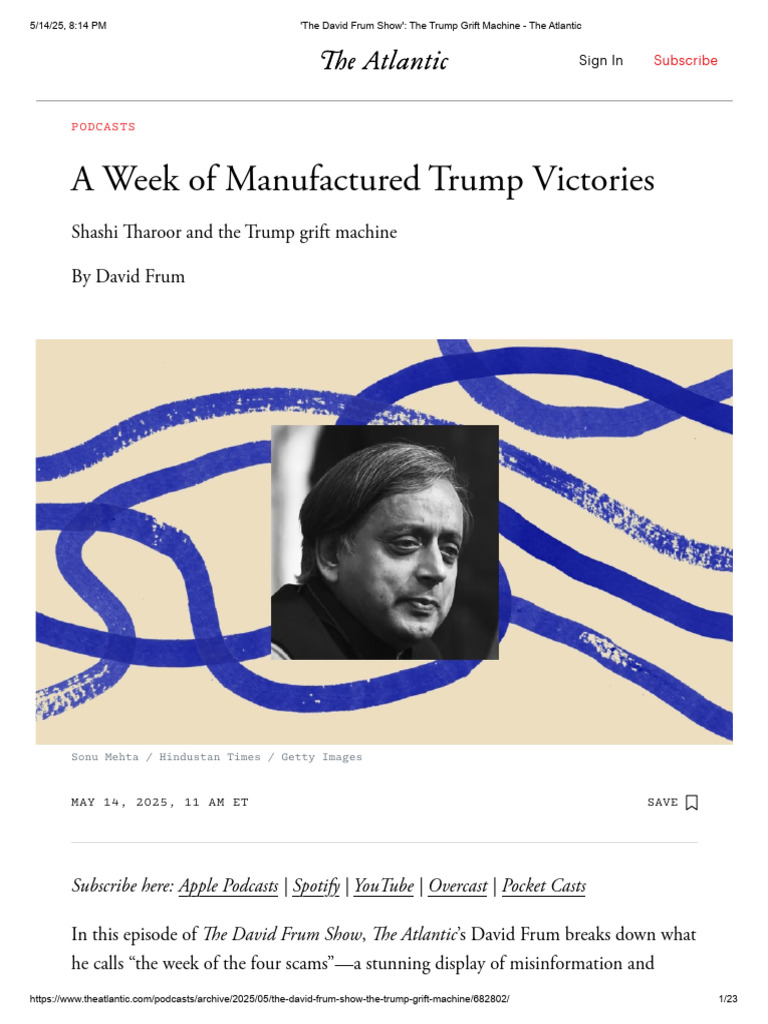 A Week of Manufactured T Rump Victories Shashi Aroor and The T Rump ...