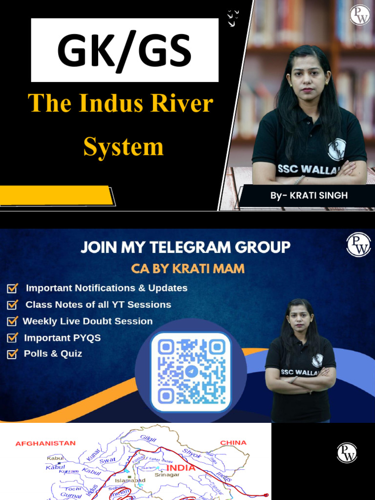 03 The Indus River System 11PM SSC AITS Eng Hindi KRATI Maam | PDF