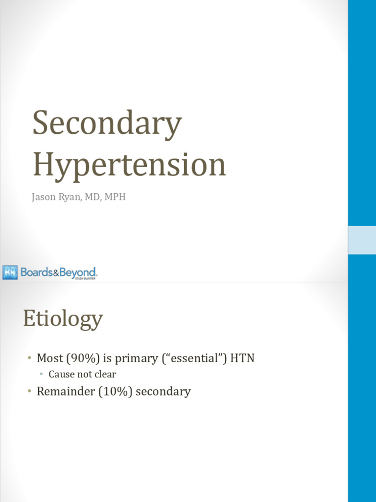 Secondary Hypertension Atf | PDF | Medical Specialties | Endocrine System