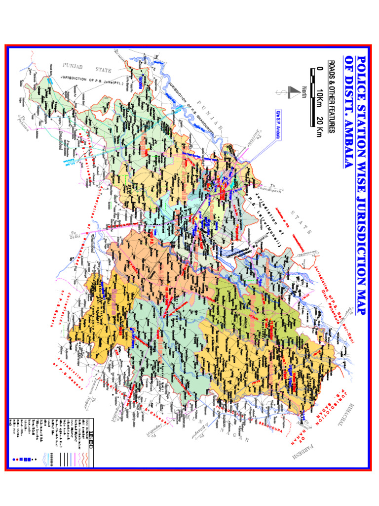 All Highways Traffic Posts in Ambala Distt Map | PDF
