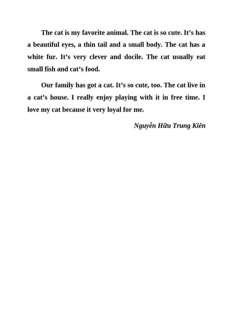 The Cat | PDF