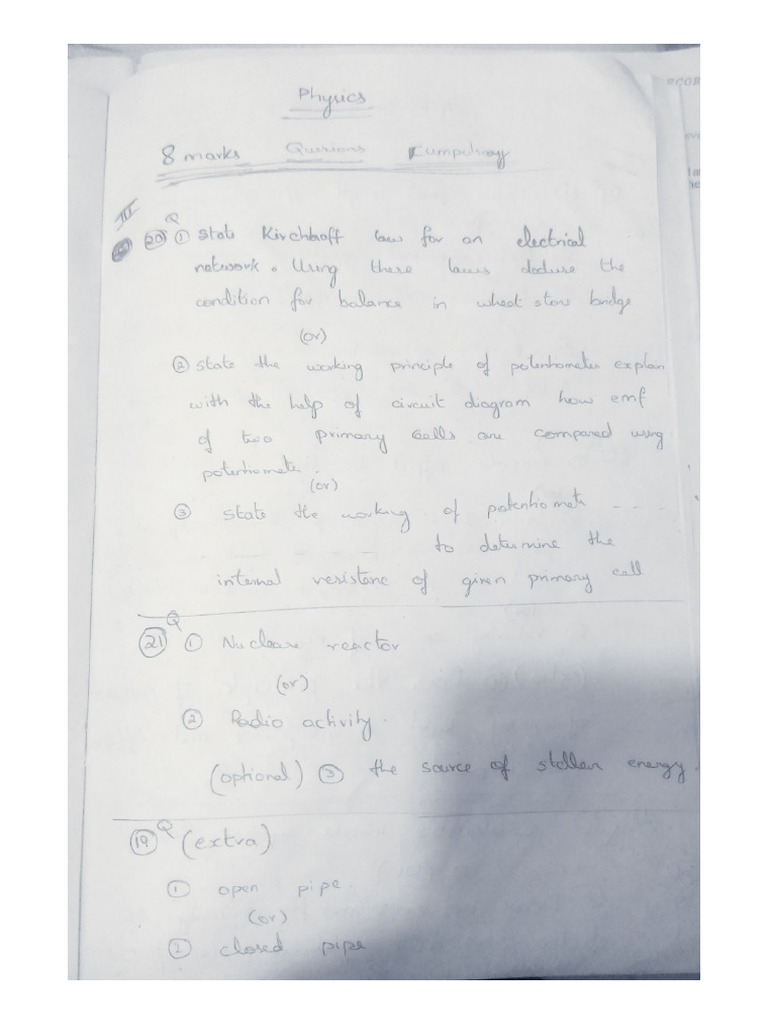 Physics Pakka 50+marks by GURU | PDF