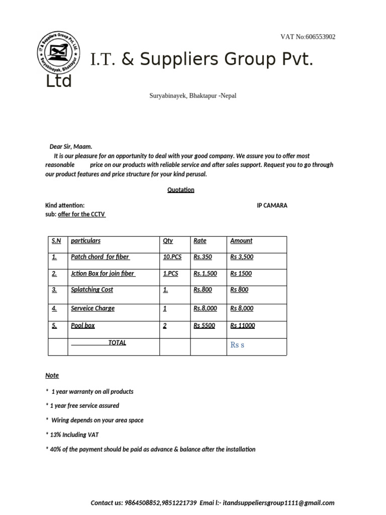 It and Suppliers Group | PDF