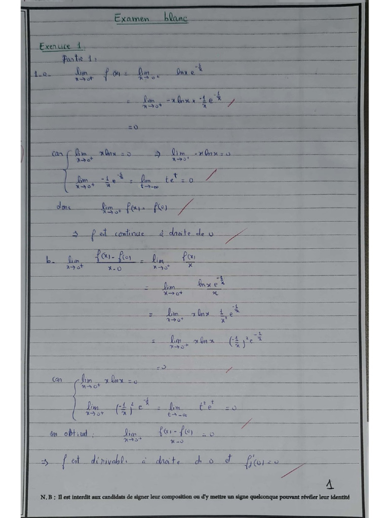 Correction Du Devoir Préparatoire Janvier 2025 | PDF