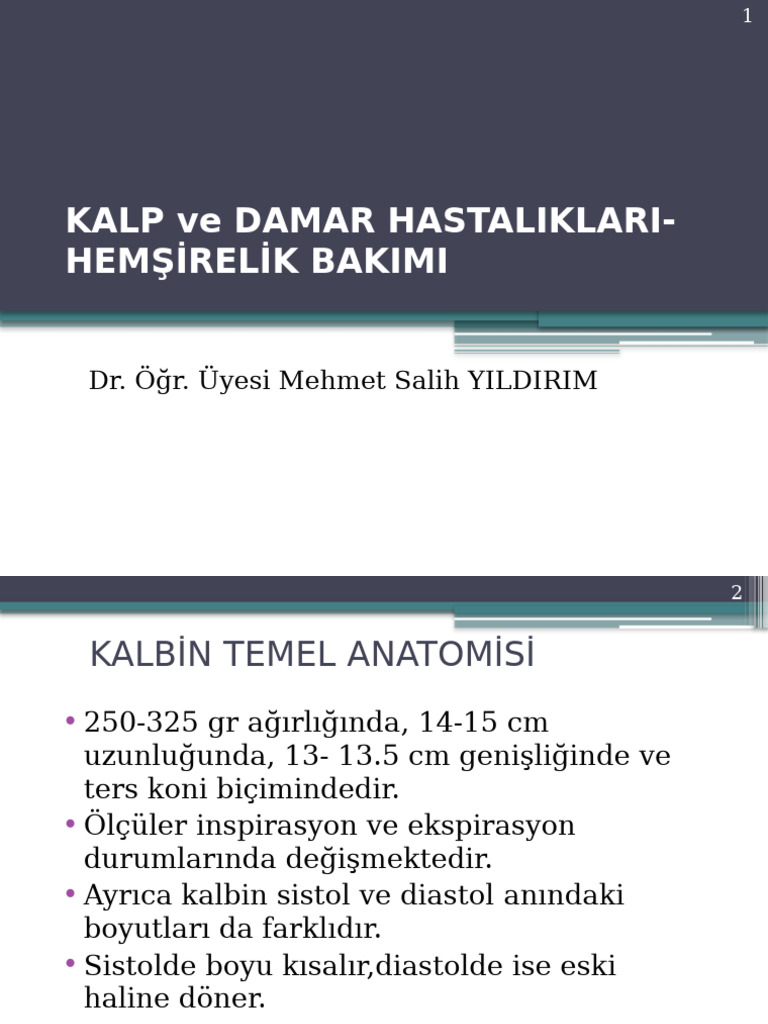 Kalp ve Damar HastalÄ±klarÄ± | PDF