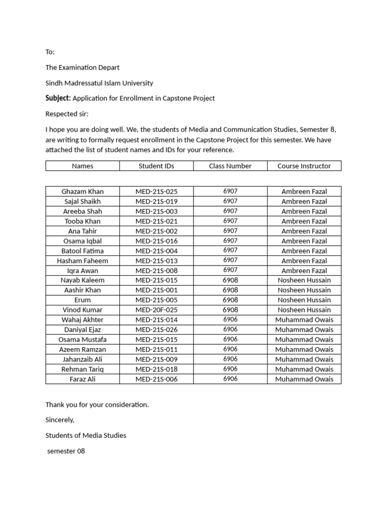 Application For Enrollement (C Project) | PDF