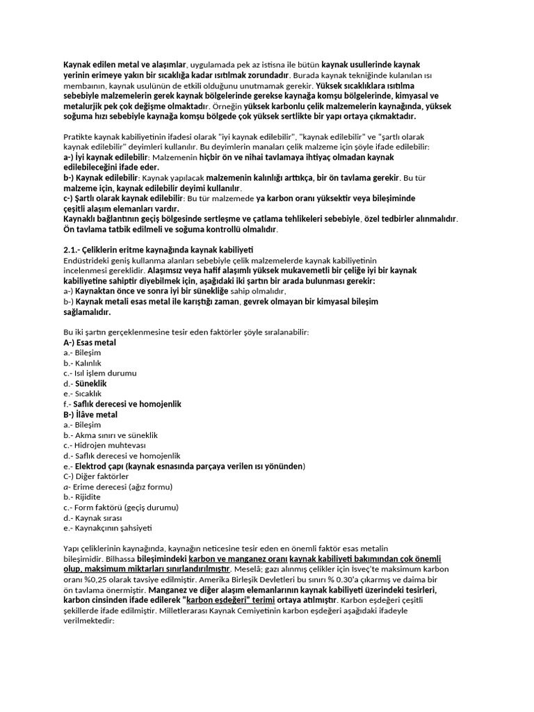 Gedi̇k Kaynak Gi̇ri̇ş | PDF