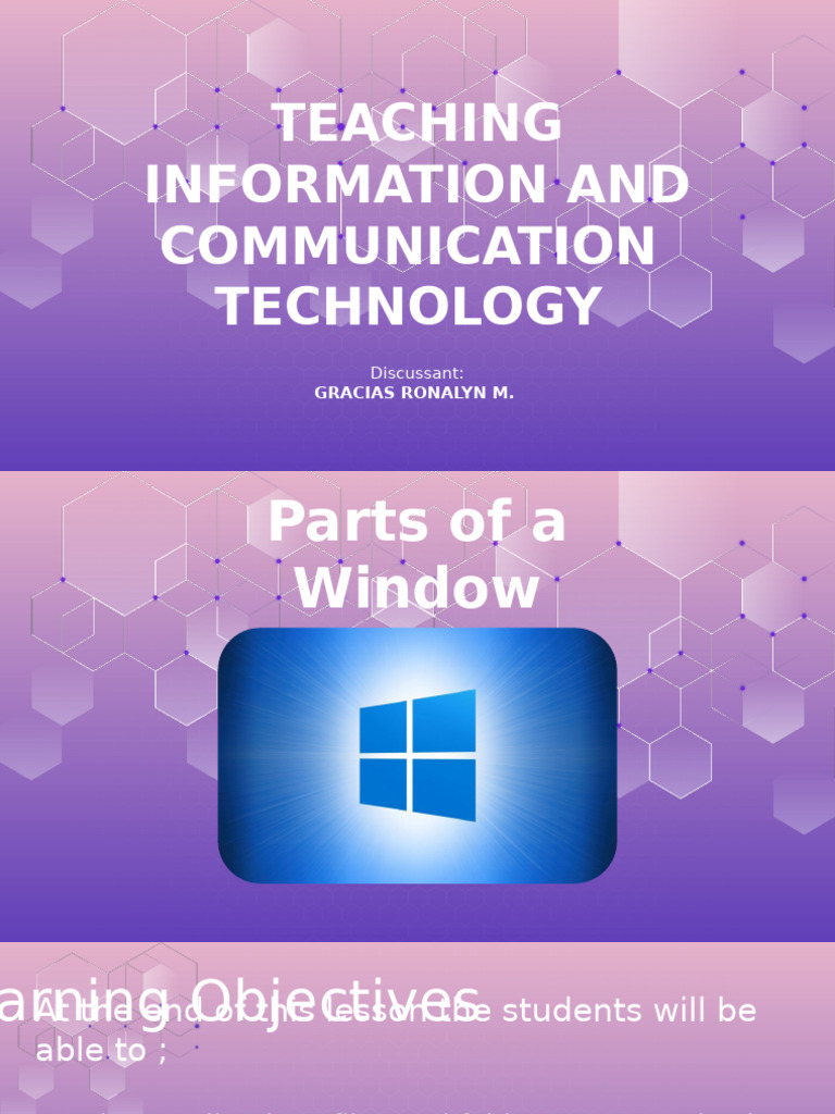 Gracias Midterm Teaching ICT | PDF | Window (Computing) | System Software