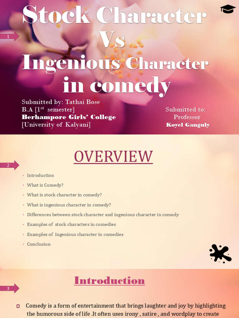 Stock Character vs Ingenious Character | PDF | Comedy | Humour