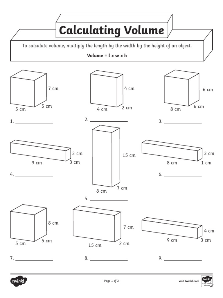 How to Calculate Volume Easily | PDF