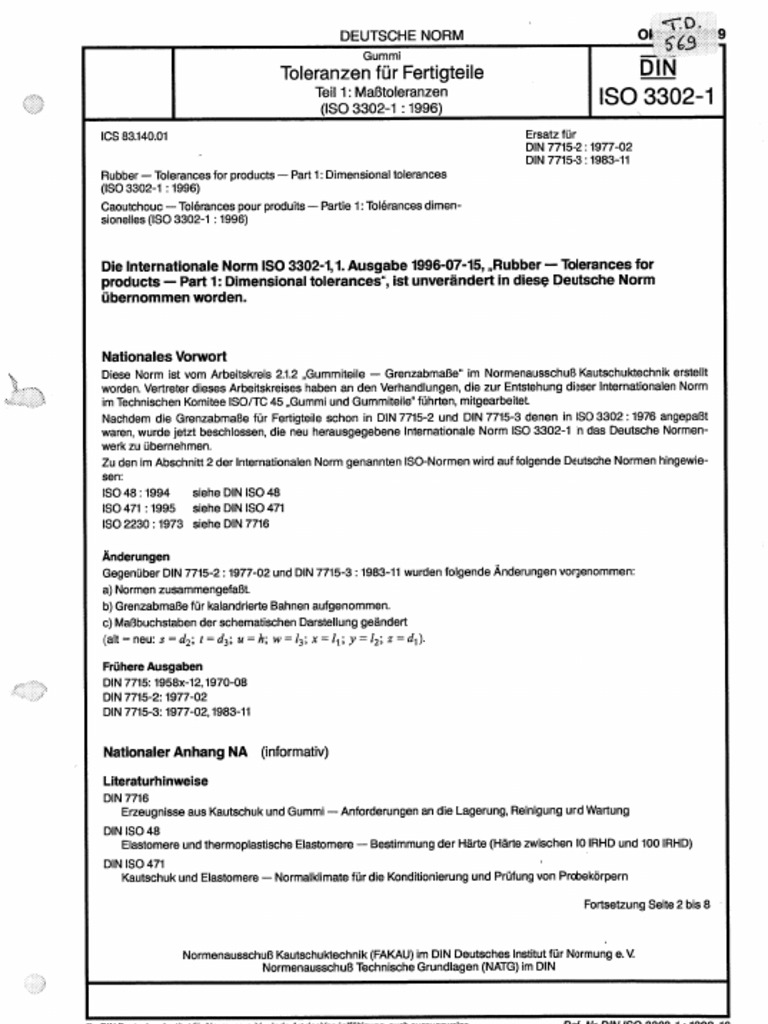 3302-1 Din Iso-1996 | PDF