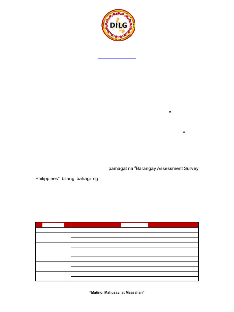 Memo VAW Desk Assessment | PDF
