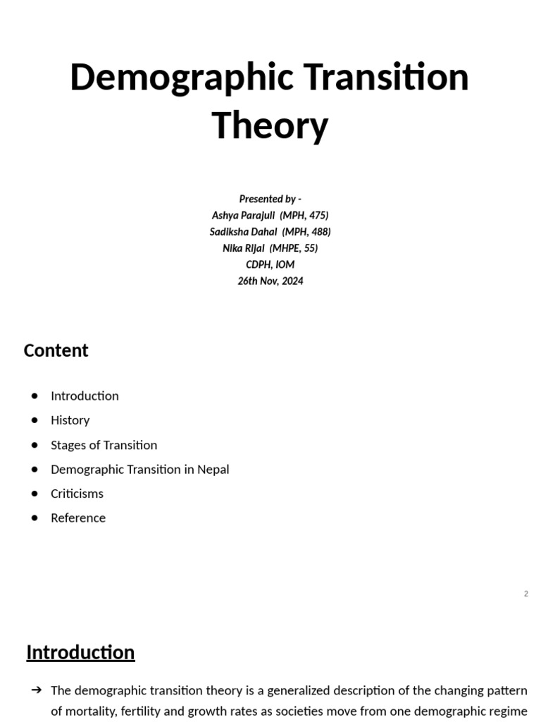 Demographic Transition Theory Overview | PDF | Birth Rate | Mortality Rate
