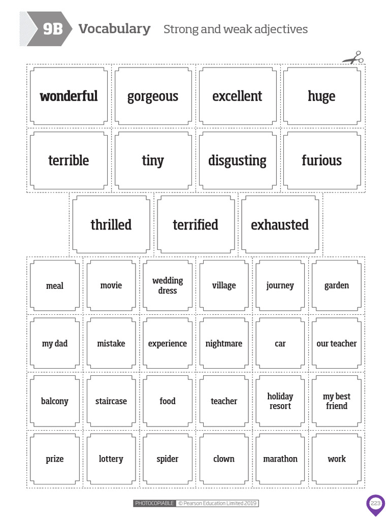 RM B1 PC 9B Vocabulary | PDF