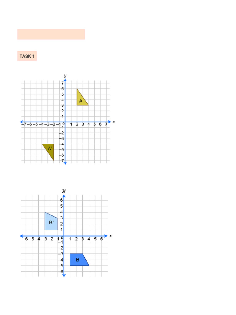 Transforming Shapes SOLUTIONS | PDF