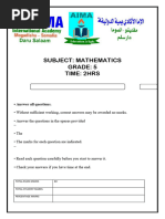 p7 Topical Questions Math | PDF | Decimal | Notation