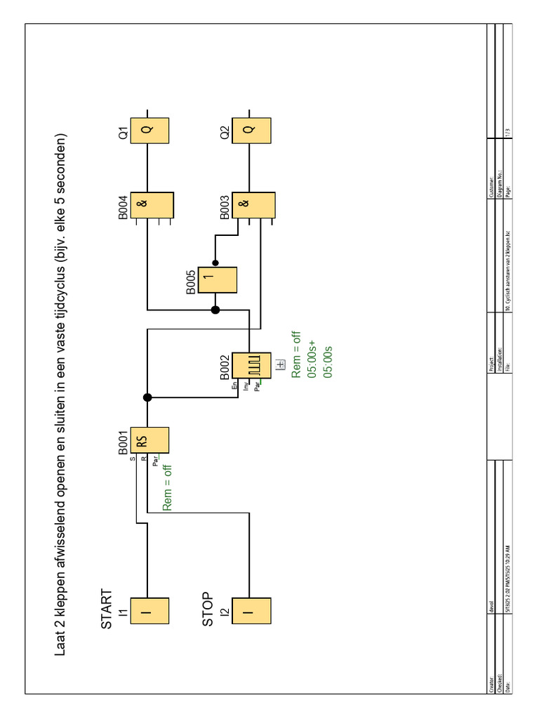 Cyclisch Aansturen Van 2 Kleppen | PDF