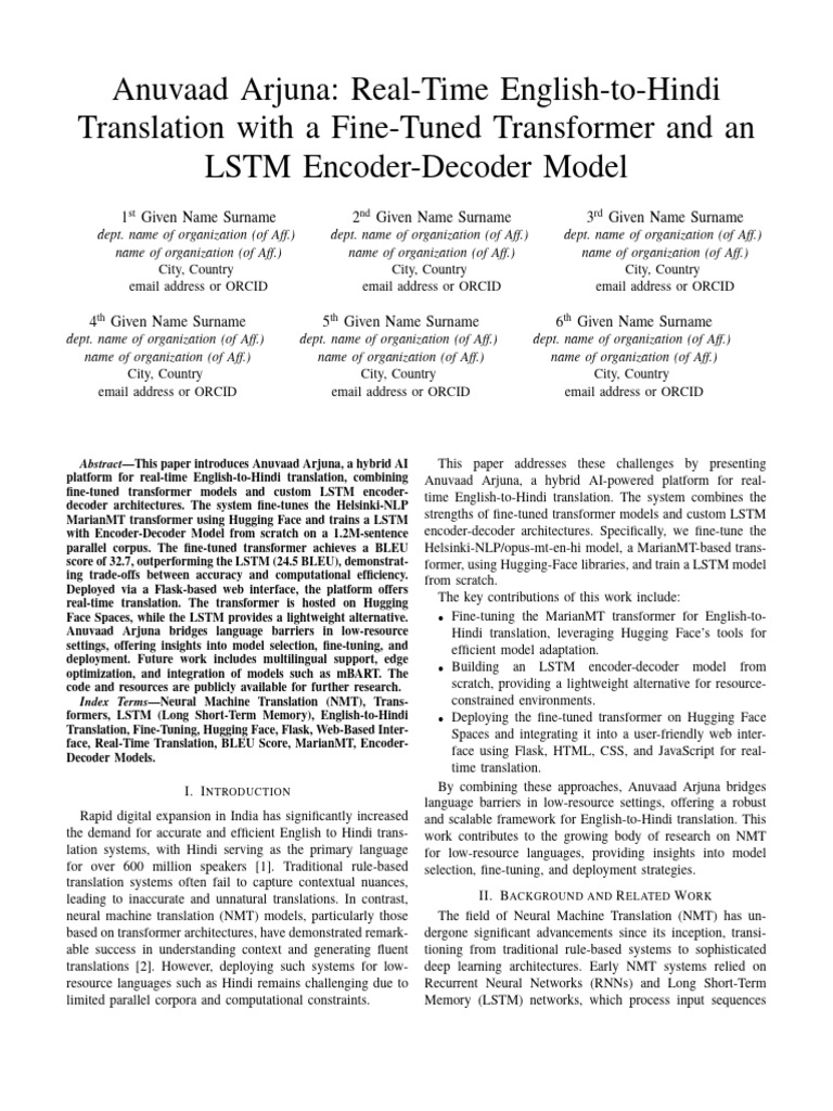 IEEE Conference Template | PDF | Computational Neuroscience | Artificial Intelligence