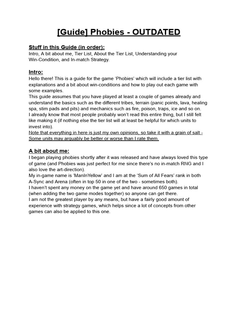 [Guide] Phobies - OUTDATED | PDF