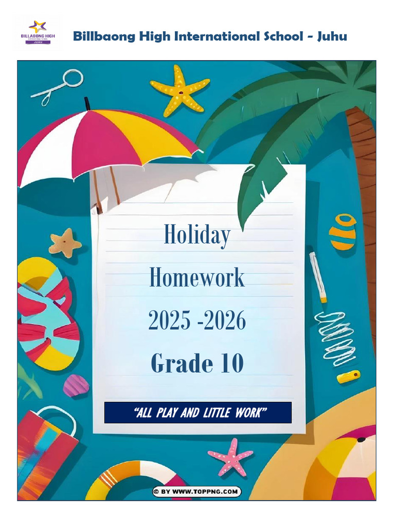 Grade 10th Holiday Homework - 1652368665800085505SD - PDF | PDF