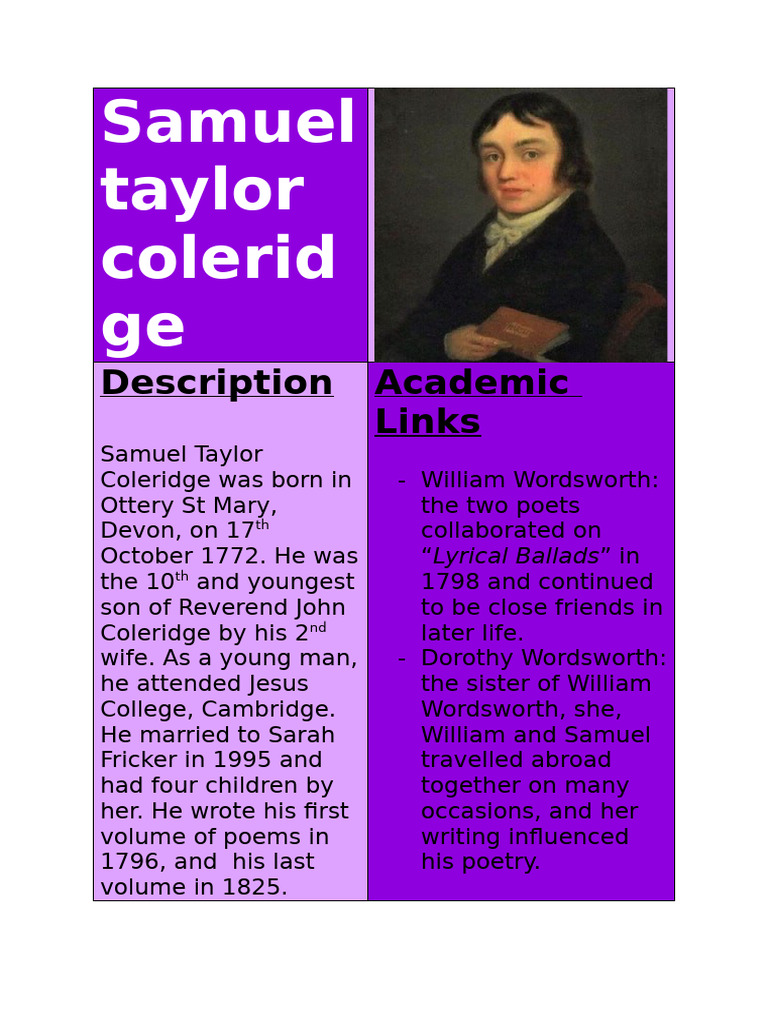 Samuel Taylor Coleridge | PDF