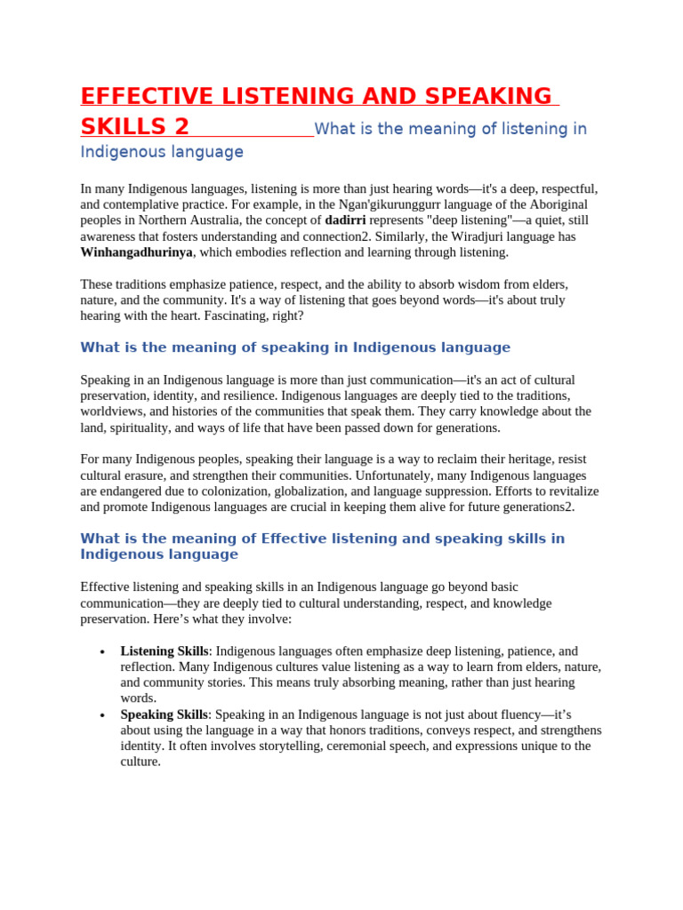 Efefective Listening and Speaking Skills 2 | PDF | Vowel | Phonetics