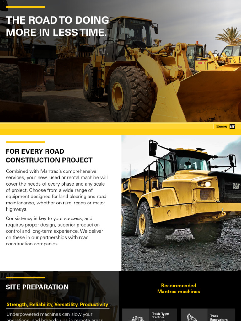 Efficient Road Construction Solutions | PDF | Road | Loader (Equipment)
