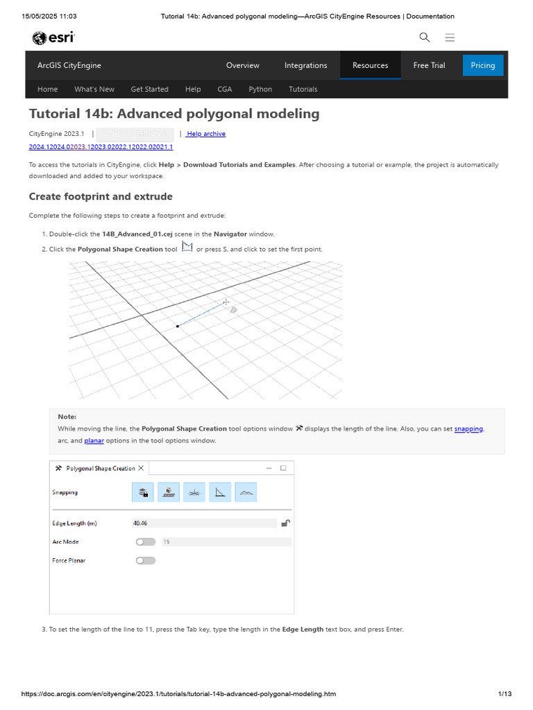 Tutorial 14b - Advanced Polygonal modeling-ArcGIS CityEngine Resources ...
