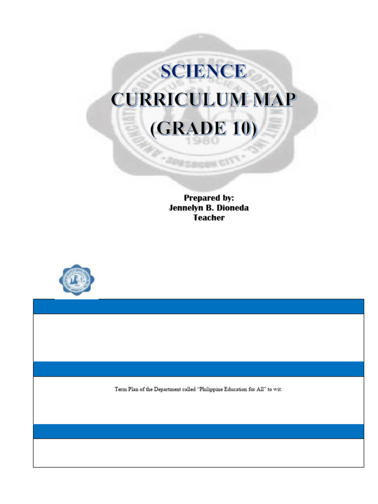 UNIT CURRICULUM MAP (Science) | PDF | Gases | Biomolecules