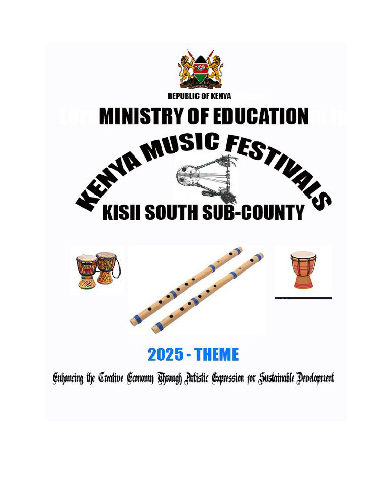 Kisii South Music Festival - Jss | PDF