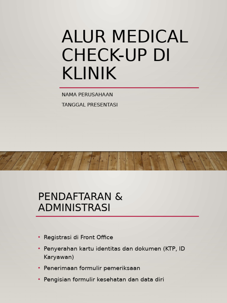 Alur Mcu Klinik | PDF