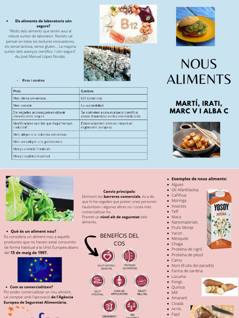 Tríptic Vegetals (Nous Aliments) | PDF