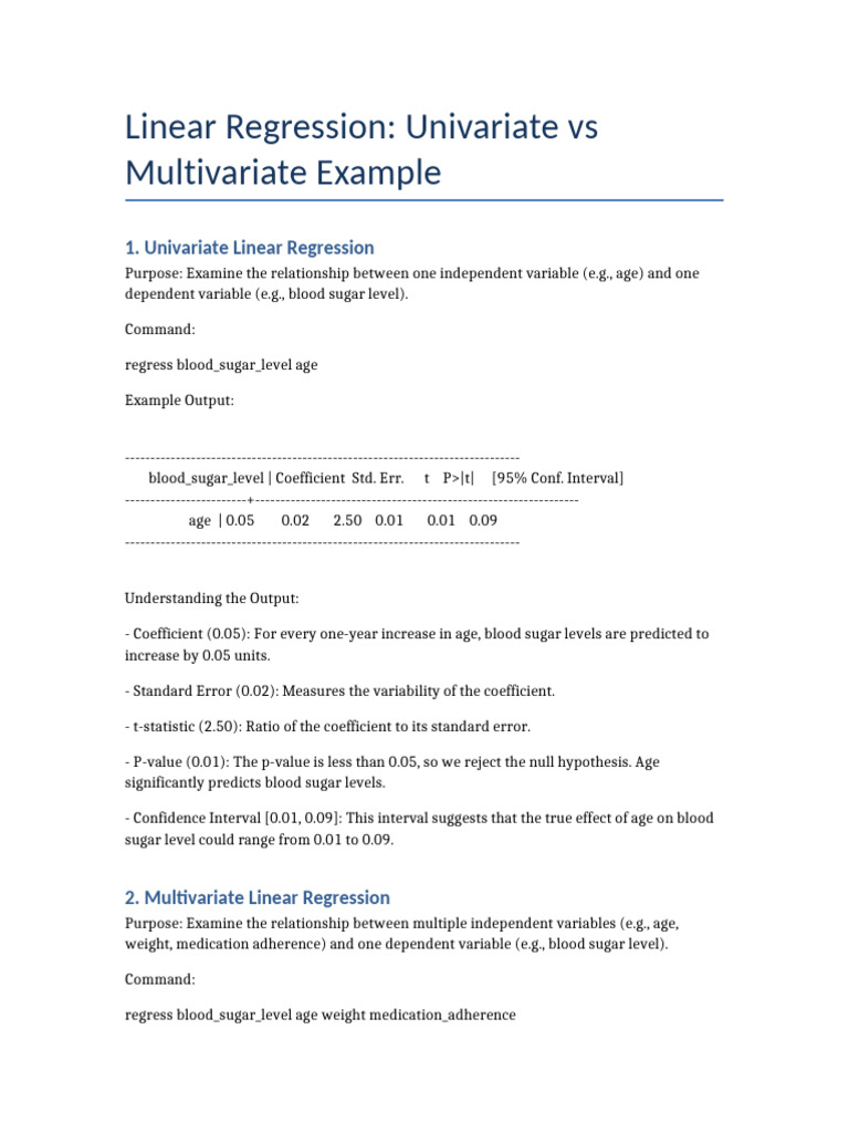 Linear Regression Example Updated | PDF | P Value | Student's T Test