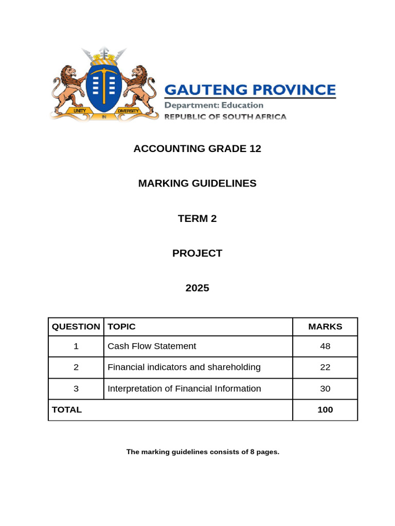 2025 Grade 12 Project Mg Final | PDF | Cash Flow Statement | Working ...