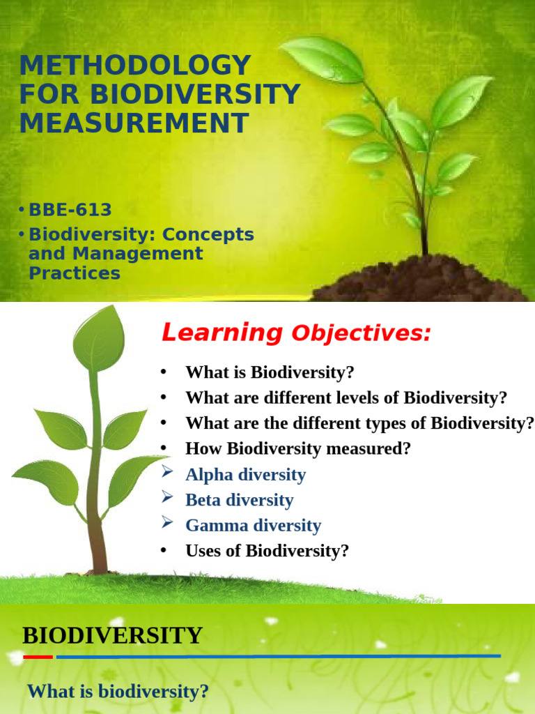 Measurement of Biodiversity | PDF | Biodiversity | Genetic Diversity