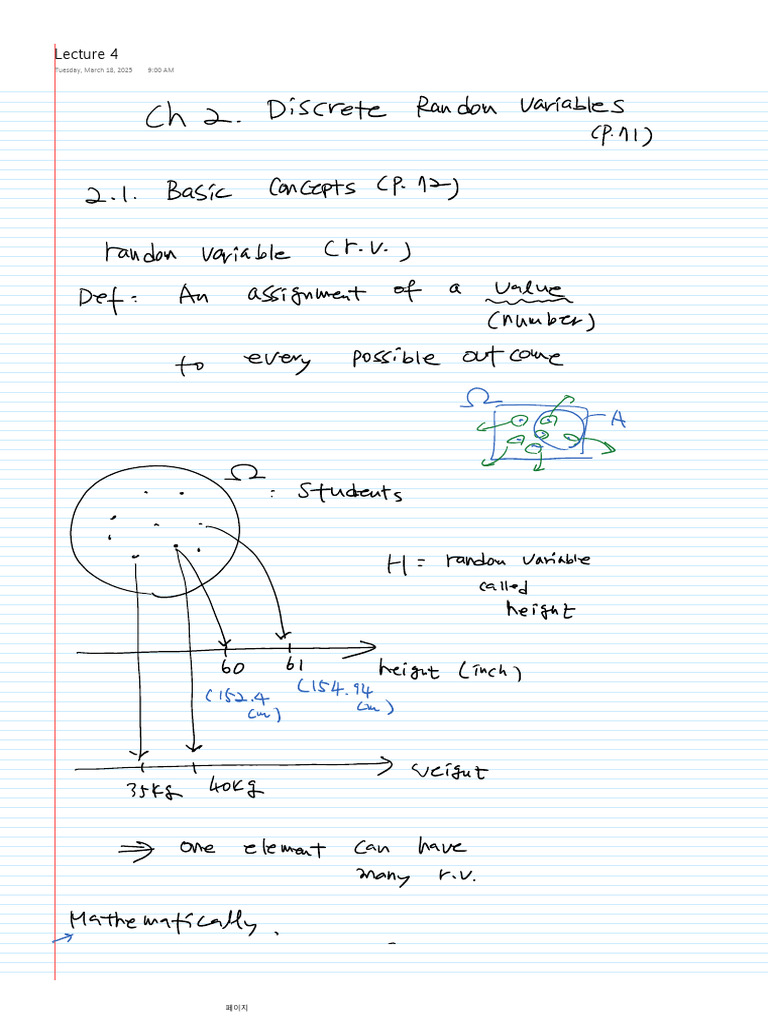 Lecture 4 (PMF) | PDF