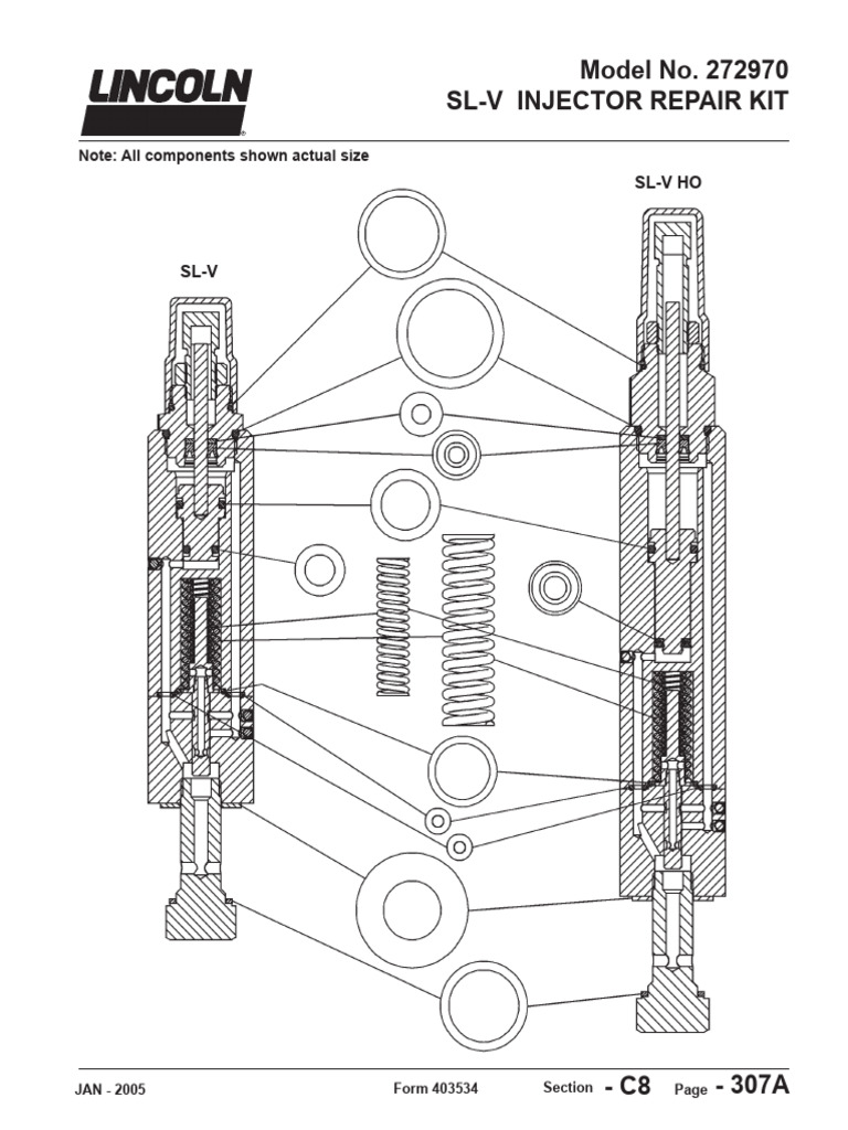 Repairkit Injector SL-V (272970) | PDF