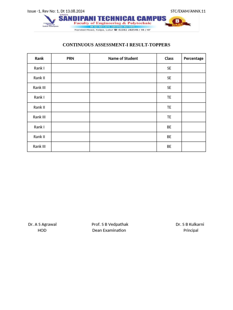 Annx_11 (Toppers) | PDF