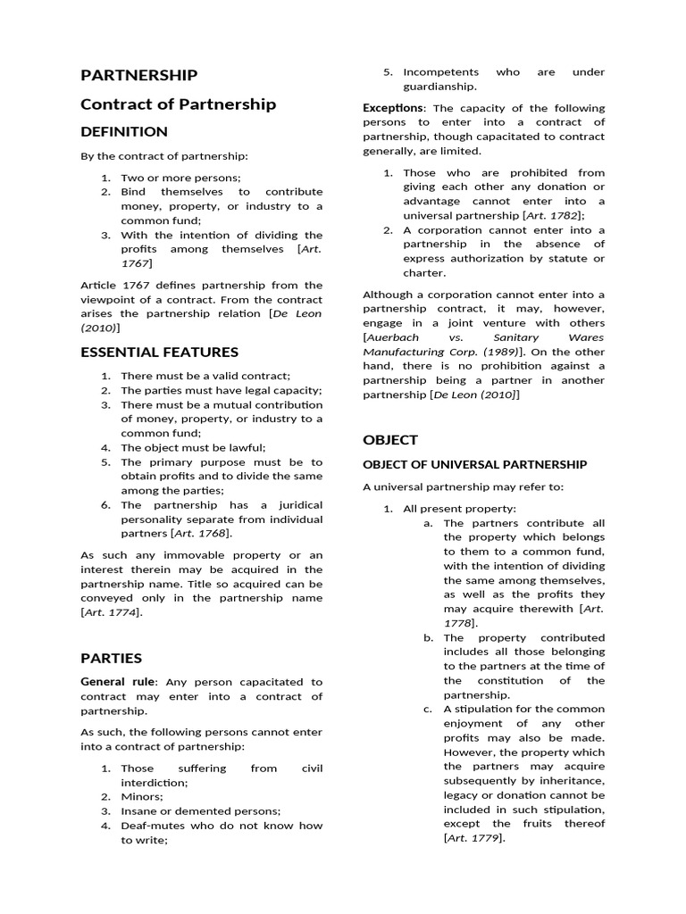 PARTNERSHIp | PDF | Partnership | Assignment (Law)