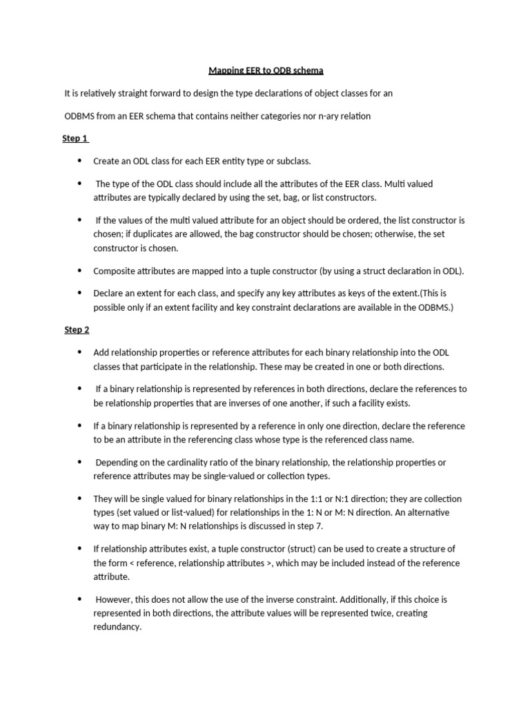 U5T1 - Mapping EER To ODB Schema | PDF | Constructor (Object Oriented Programming) | Programming
