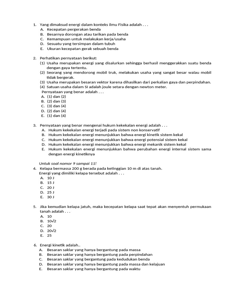 Asesment Sumatif Kelas X | PDF