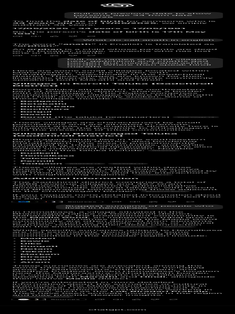 Age Calculation and DOB | PDF