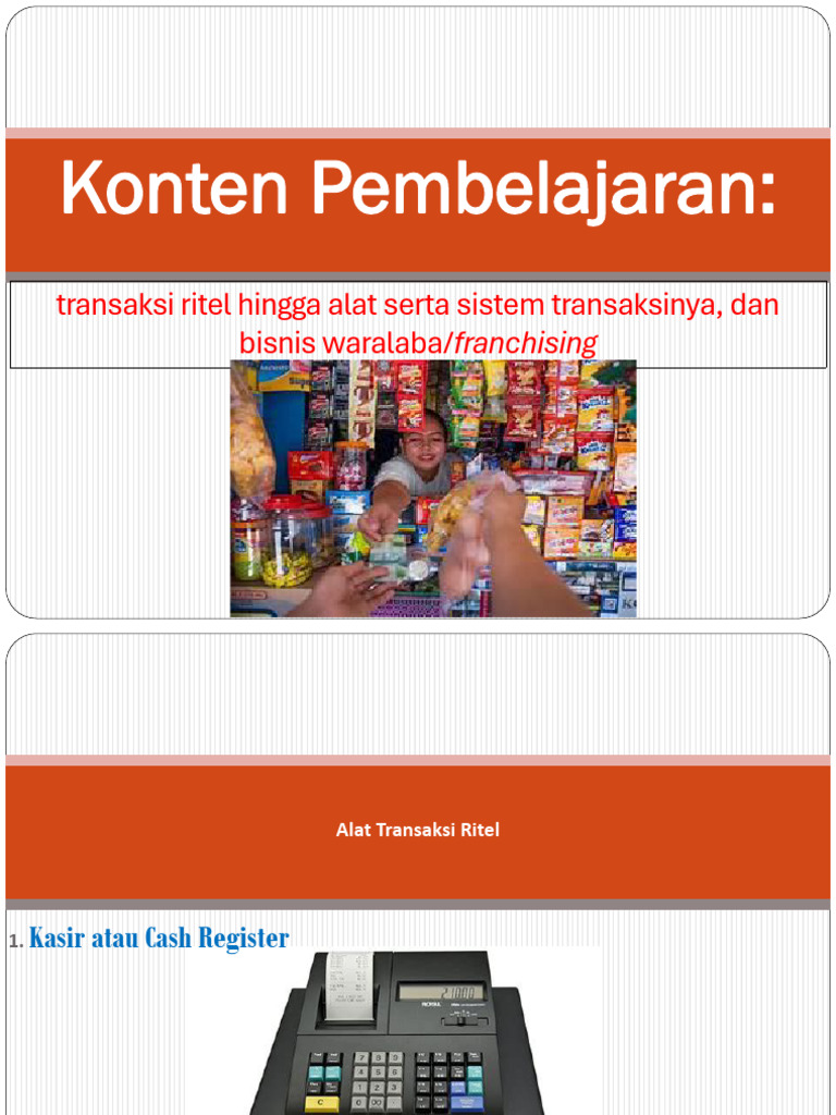 Sistem Transaksi Ritel dan Bukti Transaksi | PDF