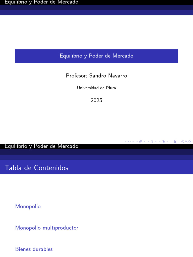Beamer EQUI | PDF | Monopolio | Mercado (economía)