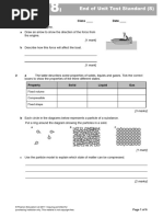 8i End of Unit Test Standard | PDF | Gases | Liquids