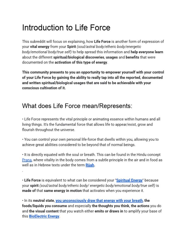 Understanding Life Force Energy | PDF | Soul | Spirituality