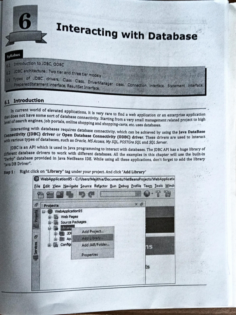 JDBC Techknowledge Book | PDF